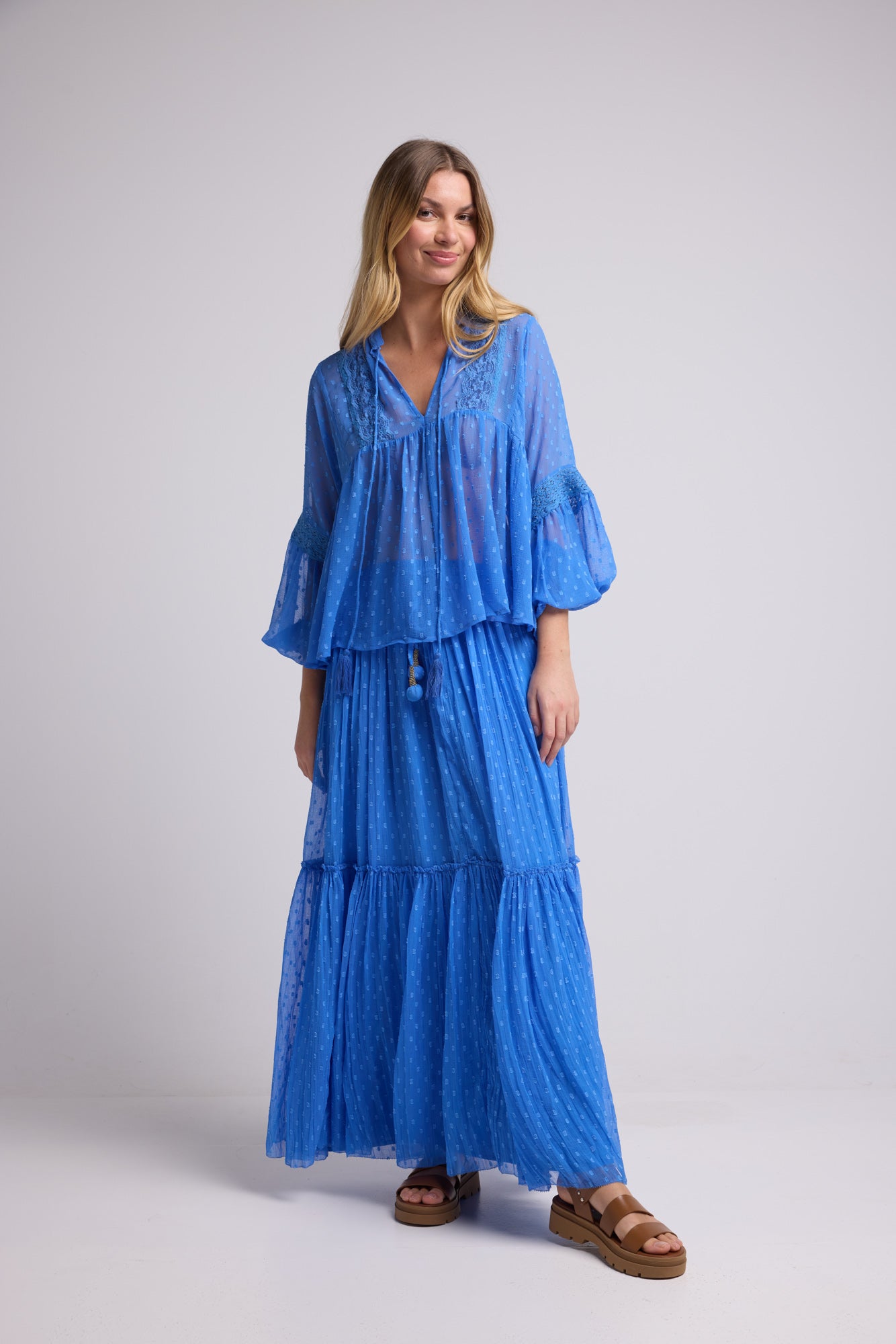 BRIGHT BLUE COCO BLOUSE