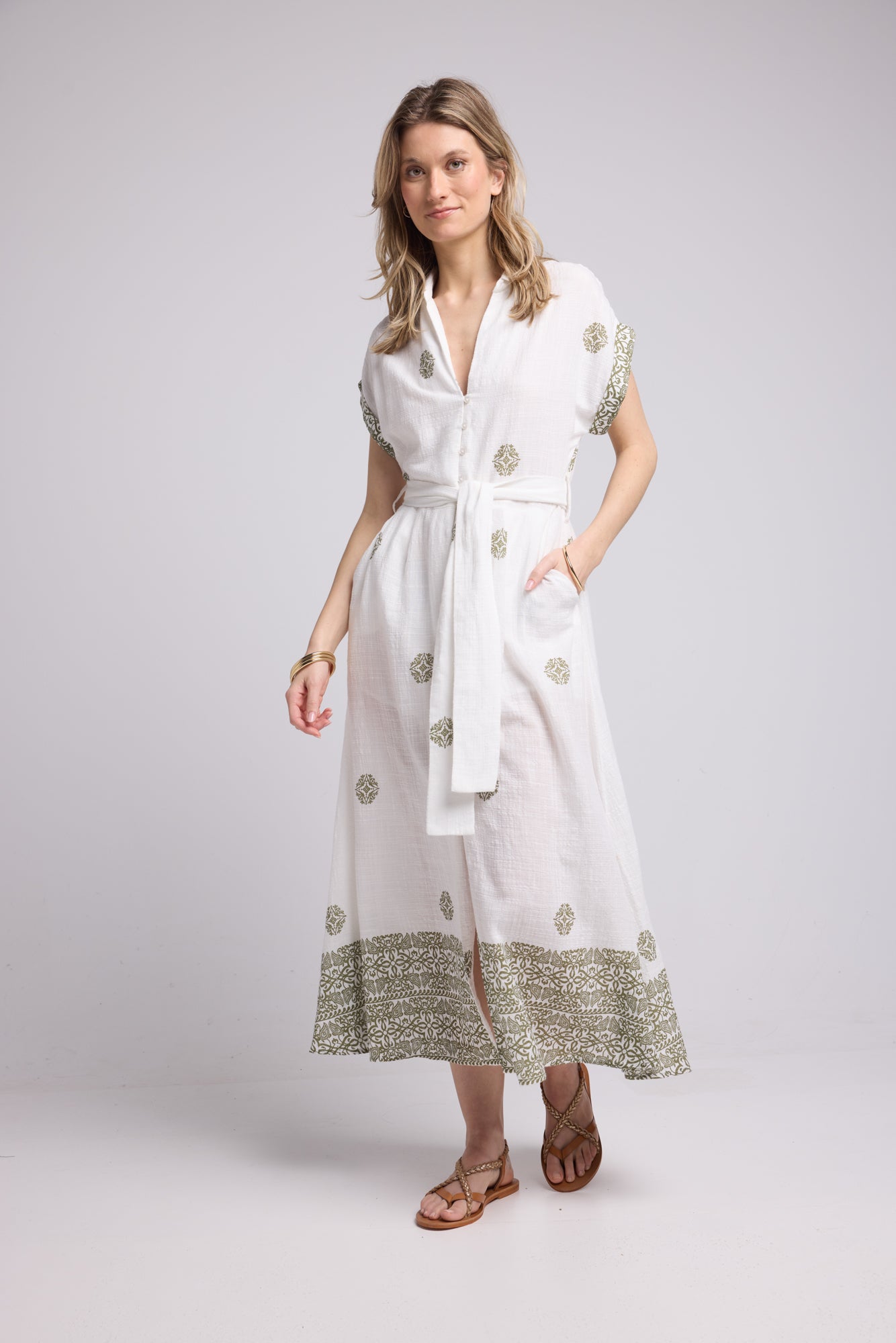 ROBE SHARON P19 KHAKI